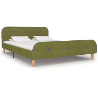 vidaXL Cadre de lit sans matelas vert tissu 140x200 cm Vidaxl