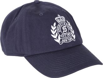 Sporty & Rich Femme, Accessoires, Bleu, Taille: ONE Size NY Crest Hat