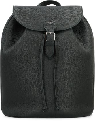 Celine Mens Large Leather Backpack Black Calf Backpacks