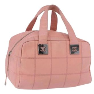 Chanel Sac Boston Vintage doccasion - Femme - Pre-owned - Rose - Taille: ONE Size