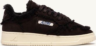 Autry SNEAKERS MEDALIST MUTTON AUS WILDLEDER UND SHEARLING IN BRAUN
