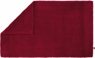 Rhomtuft 4515316078 Badteppich mit Aussparung Prestige 60 x 60 cm, Aqua 60 x 60 cm WC-Vorleger mit Ausschnitt 349 Cardinal