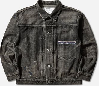 Neighborhood Men s Savage Denim Type-1 Jacket Black