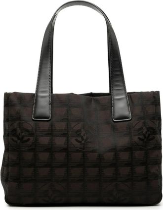 Chanel Shopper - New Travel Line Nylon Tote - Gr. unisize - in Braun - f&uuml;r Damen