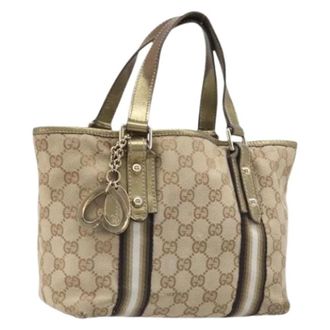 Gucci Sac &agrave; main vintage en toile GG Pre-owned - Femme - Pre-owned - Beige - Taille: ONE Size