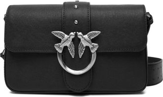 Pinko Handtasche PINKO Love One Slouchy Zip Mini AI 25-26 PLTT 105345 A2JG Schwarz