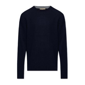 Woolrich Wollpullover mit gesticktem Logo - - Knitwear - Herren - Blau - L