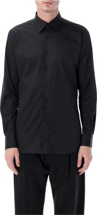 Xacus Homme, Chemises, Noir, Taille: XL Stretch Cotton Classic Shirt