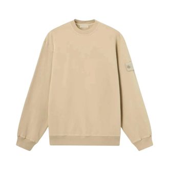 Stone Island Cotton Stretch Fleece Ghost Sweater - - Sweatshirts & Hoodies - Herren - Beige - XL