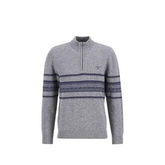 Barbour PUll col montant zipp&eacute; en coton
