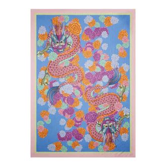 Franco Ferrari Femme, Accessoires, Multicolore, Taille: ONE Size Foulard en coton et soie