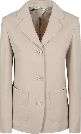 Max Mara Femme, Vestes, Blanc, Taille: 40 FR Giacca in Jersey monopetto Fata
