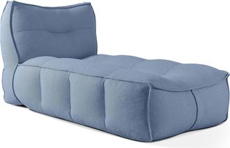Konsimo Garten LOVIA Loungesofa, Gartenliege Gartenm&ouml;bel, Sofa 2-Sitzer, Premiumqualit&auml;t aus EU hochwertiger Sitzkomfort, mit integrierter Schutzh&uuml;lle, (Marin