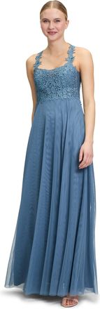 Vera Mont Damen 2564/4501 Kleid, Hushed Blue, 38 EU