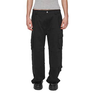Misbhv Misbhv, Homme, Pantalons, Noir, Taille: XL Pantalon de Travail Noir avec Poches