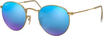 Ray-Ban unisex, Accessoires, Jaune, Taille: 53 MM Round Lunettes de soleil