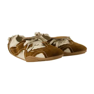 Acne Studios Womens Sneakers - Acne Studios Leather Brown Lambskin Shoes