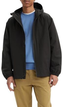Levi's Veste de pluie pliable Lw pour homme, jet black, M
