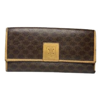 Celine Portefeuille en cuir Pre-owned - Femme - Pre-owned - Brun - Taille: ONE Size