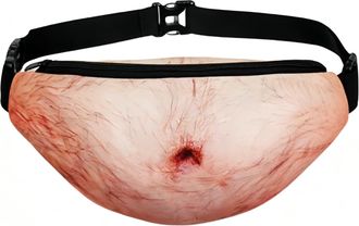 Generic Lustige G&uuml;rteltasche, Lebensechte 3D Und Taille Tasche | H&uuml;fttasche Mit Rei&szlig;verschluss, F&uuml;r Reisen, Fitnessstudio, Wandern, T&auml;gliche Anwendung, Cospla