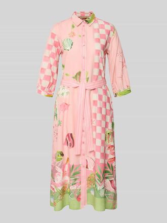Smith & Soul Hemdblusenkleid mit Bindeg&uuml;rtel und 3/4-Arm