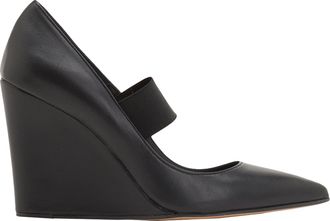 8 by YOOX LEATHER POINTED-TOE PLATFORM PUMPS