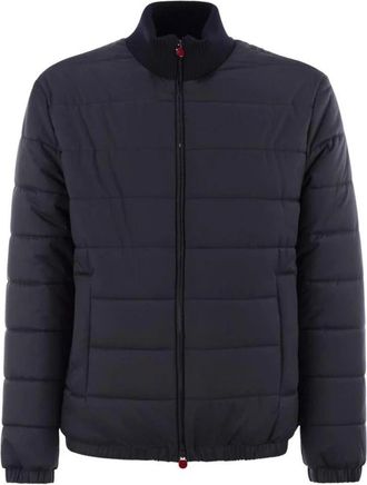 Kiton Homme, Vestes, Bleu, Taille: 2XL Veste Bomber Matelass&eacute;e