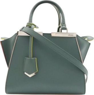 Fendi Sac bandouli&egrave;re 2Jours en cuir Pre-owned - Femme - Pre-owned - Vert - Taille: ONE Size