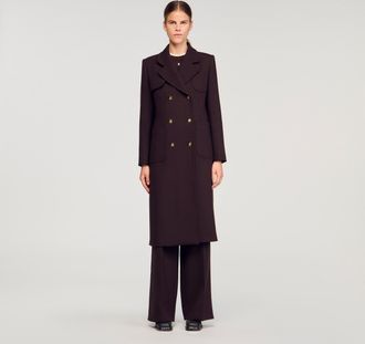 Sandro Manteau long croisé