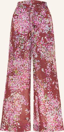 Aje Hose Adina Mit Leinen rot