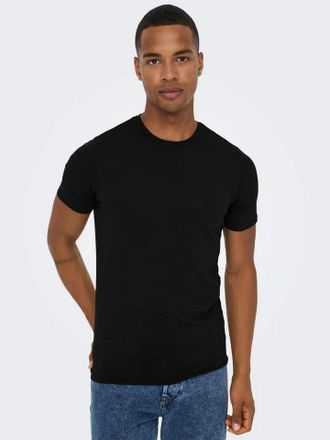 Only & Sons T-Shirt (Set) ohne Innenetiketten, mit Nackenband f&uuml;r stabilen Sitz im 4er SPARPACK