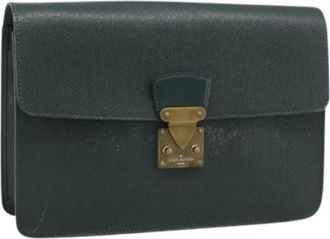 Louis Vuitton Sacoche en cuir Taiga Pre-owned - Femme - Pre-owned - Vert - Taille: ONE Size