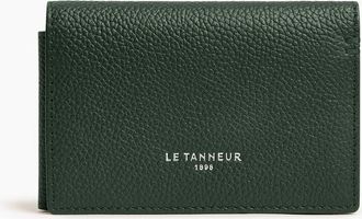 Le Tanneur Porte cartes horizontal 2 volets Lucien en cuir grain&eacute;