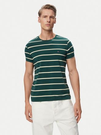 Tommy Hilfiger T-Shirt MW0MW10800 Gr&uuml;n Slim Fit