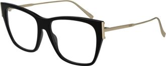 Tod's Femme, Accessoires, Noir, Taille: ONE Size Rectangle Optical Frame