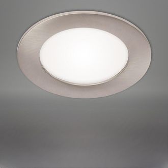 Briloner LED Einbauleuchte, Ø 12 cm, 7 W, Matt-Nickel