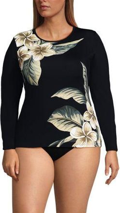 Lands End Badeshirt, Damen, Größe:52-54 plus, Schwarz, Nylon-Mischung, by Lands End