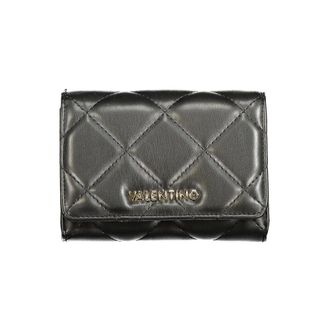 Mario Valentino Femme, Accessoires, Noir, Taille: ONE Size Portefeuille Noir avec Plusieurs Compartiments