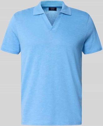 Mc Neal Slim Fit Poloshirt mit V-Ausschnitt