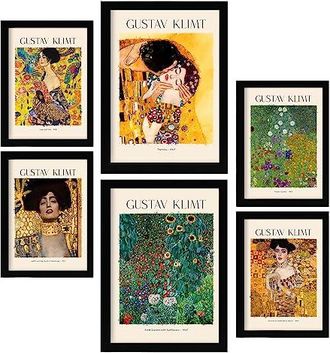 Nacnic Feuille daffichage Klimt 1. Painter Gallery. Peintures d&eacute;coratives pour votre salon, chambre, maison. Impressions dart mural. Tailles A4 et A3 avec de