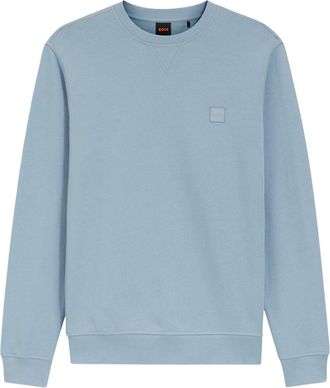 HUGO BOSS Westart Sweatshirt f&uuml;r Herren, Rundhalsausschnitt, Premium-Baumwolle (Blau)