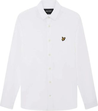 Lyle & Scott Homme, Chemises, Blanc, Taille: M Chemise en jersey piqu&eacute;