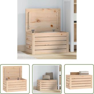 vidaXL vidaXL Stauraum Kiste - Truhe 59,5x36,5x33 cm Massivholz Kiefer