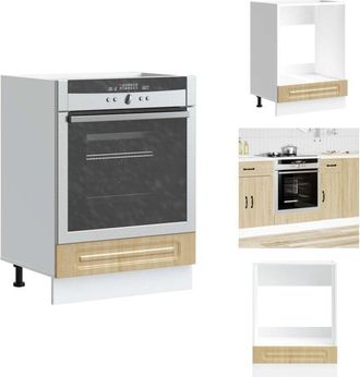vidaXL Vidaxl - Armoire à four Kalmar chêne sonoma bois dingénierie - Armoire De Four - Armoires De Four - Unité De Four - Unité De Four De Cuisine