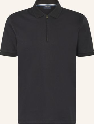 Olymp Jersey-Poloshirt Casual Comfort Fit schwarz