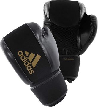 adidas Unisex Boksehandsker vaskbare Boxhandschuhe Waschbar, schwarz/ gold, L-XL EU