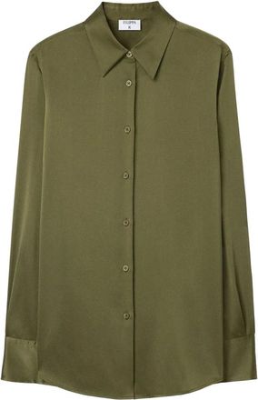 Filippa K Femme, Blouses et Chemises, Vert, Taille: 44 FR Chemise en soie