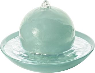 Primavera Duftbrunnen Rondo Eisgr&uuml;n gl&auml;nzend - Luftbefeuchter, Diffuser, Raumduft - Reinigung und Erfrischung der Raumluft - Aromatherapie