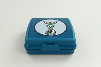 Tupperware To Go Sandwich-Box t&uuml;rkis/blau Zebra Brotbox Schule Pausenbrot A126