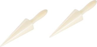 BESTONZON 2 Stk Eierschalen Form Gebäck Hornformen Brioche-brot Waffelformer Pizellen Cremefarbene Hornform Formen Für Gebäckkegel Eisbecher Eishörnchen Cannoli